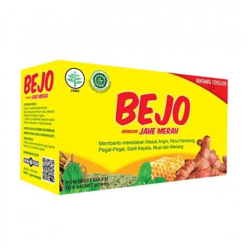 Jual Bejo Herbal Jahe Merah 15ml isi 6 Sachets | Shopee Indonesia