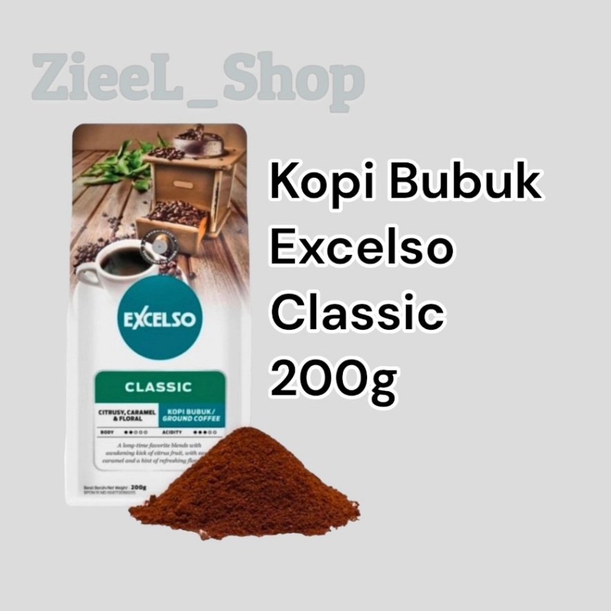 Jual KOPI EXCELSO CLASSIC BUBUK 200G | Shopee Indonesia