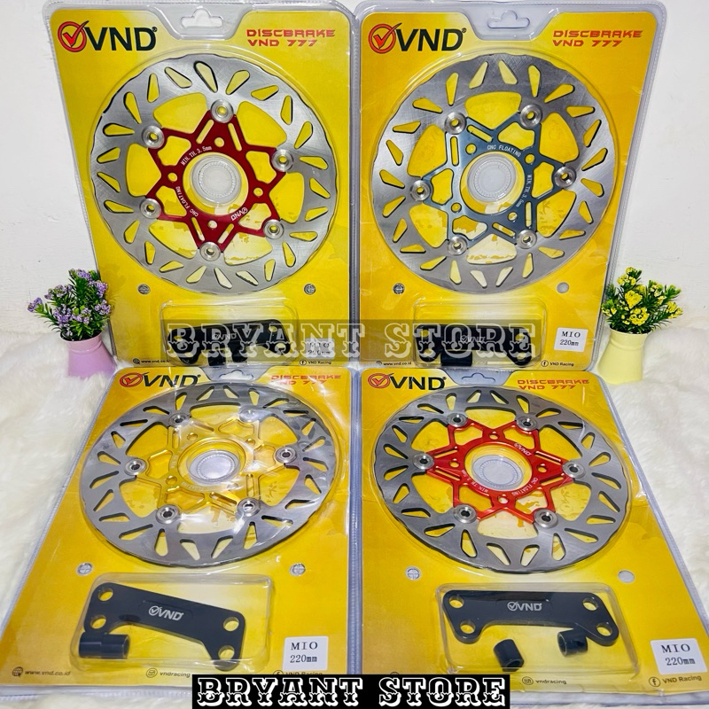 Jual PIRINGAN CAKRAM DEPAN VND Discbrake 777 220mm Mio Sporty Mio Old ...