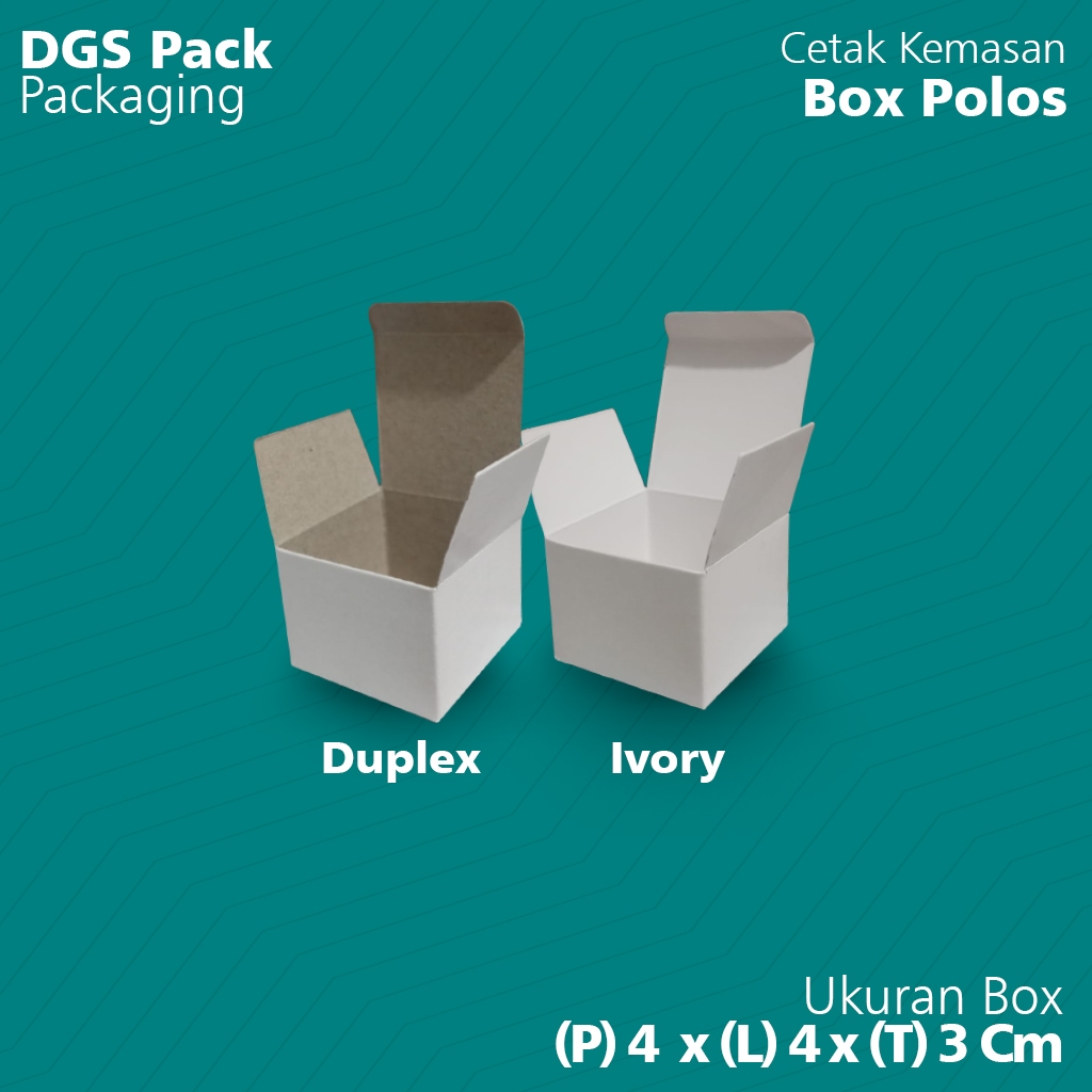 Jual Box Polos Ukuran P x L x T = 4 x 4 x 3 Cm | Shopee Indonesia
