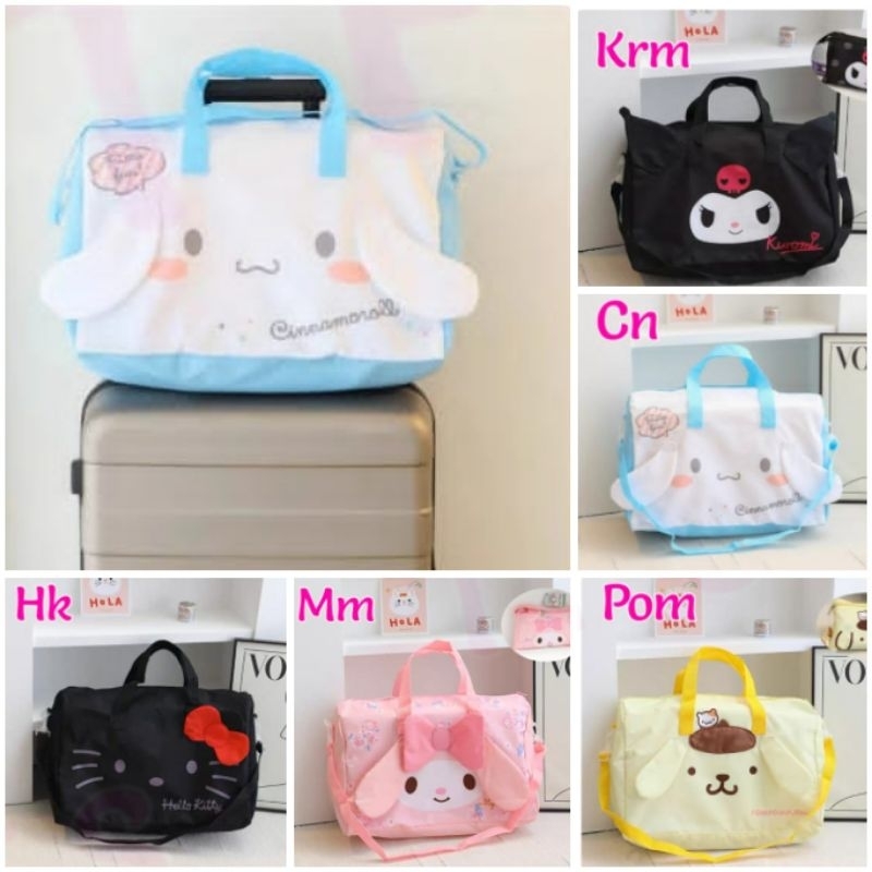 Jual CL Tas travel selip Kuromi Cinnamoroll Melody Hello Kitty ...