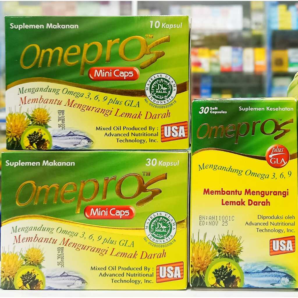 Jual Omepros MINI CAPS 𝐈𝐒𝐈 𝟏𝟎 & 𝟑𝟎 𝐊𝐀𝐏𝐒𝐔𝐋 - Membantu Mengurangi Lemak ...