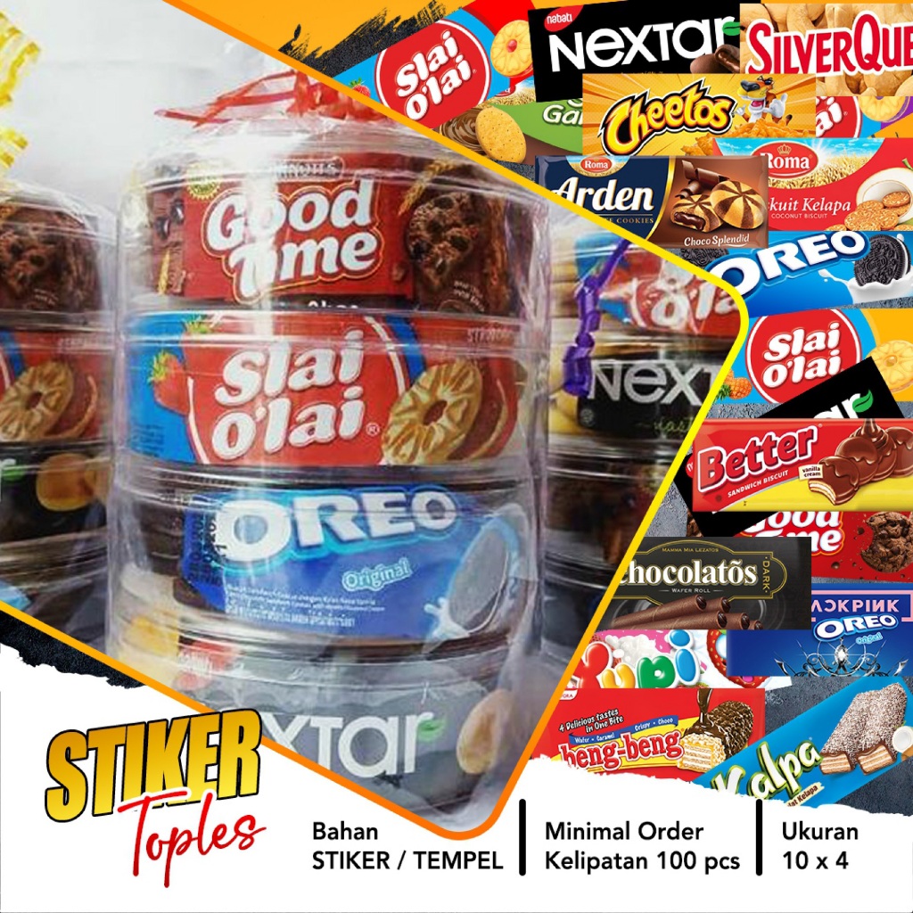Jual stiker snack lebaran | Shopee Indonesia