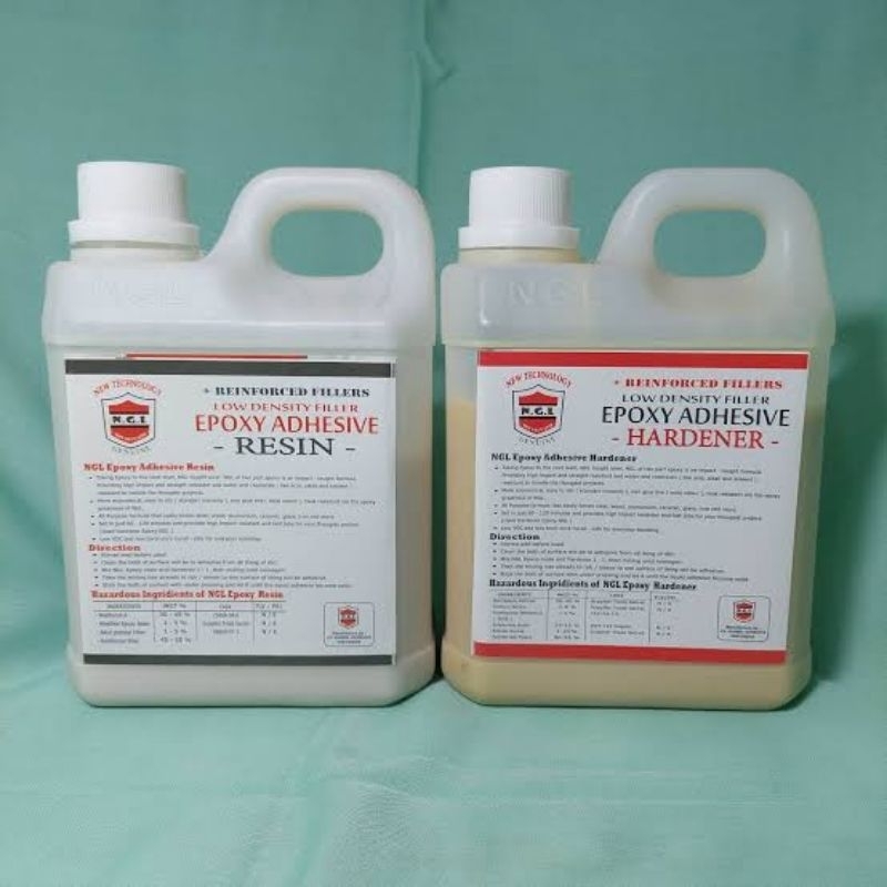Jual LEM EPOXY KAYU NGL FILLER 1RESIN 1HARDENER (BESAR ) KOTAK | Shopee ...