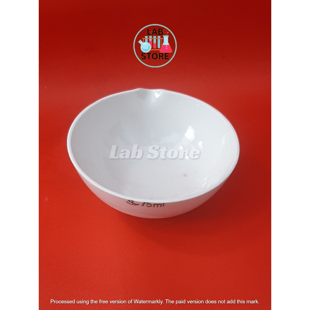 Jual Cawan Uap 75ml / Cawan Penguap 75ml / Cawan Porselin 75ml / Cawan ...