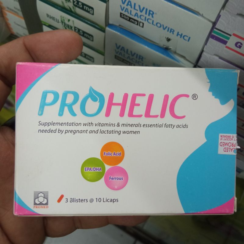 Jual PROHELIC Suplemen Ibu Hamil Menyusui 30kapsul | Shopee Indonesia