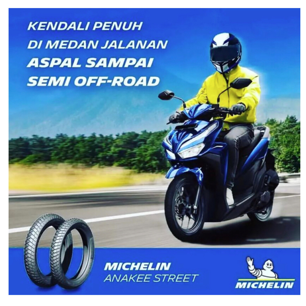 Jual Ban Michelin Anakee Street 80/90-14 + 90/90-14 ( Spesial Promo ...