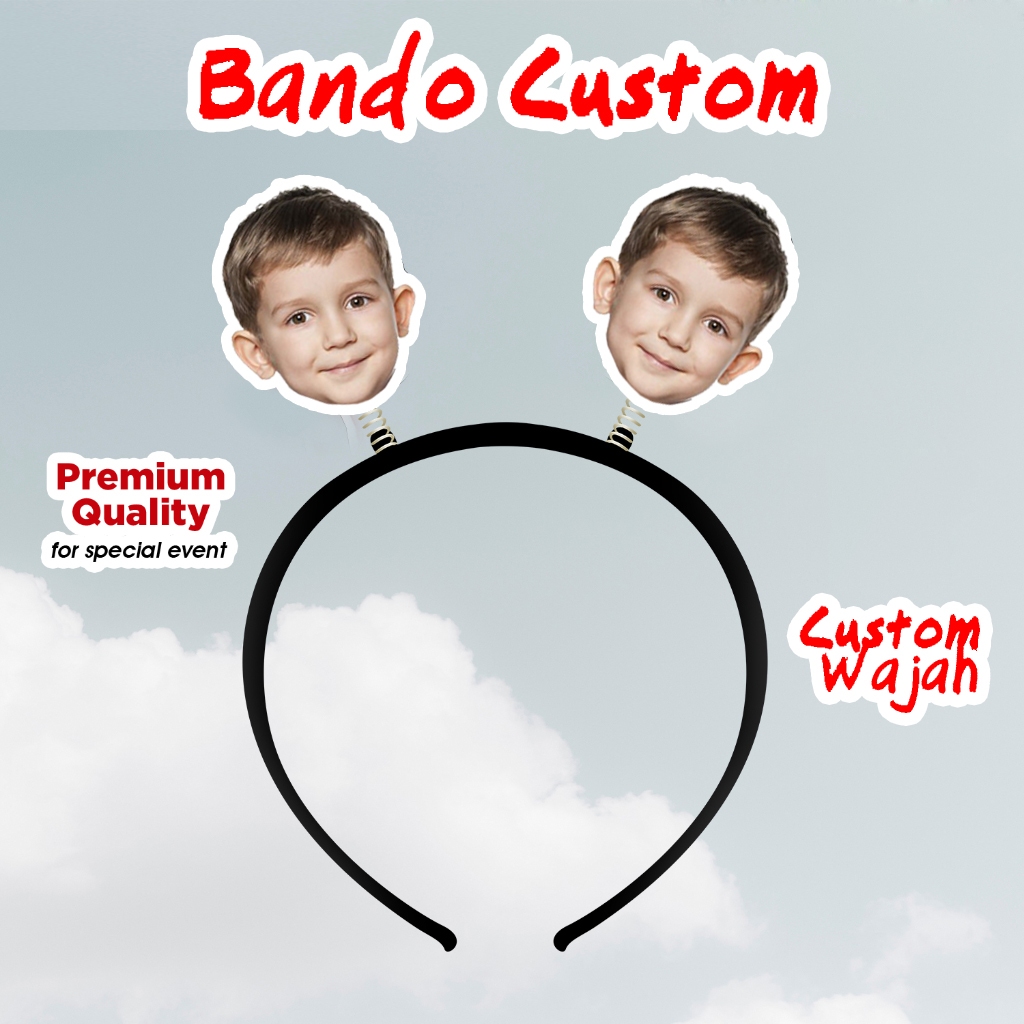 Jual Bando Custom Per Tuing Wisuda Ulang Tahun Happy Birthday Muka ...