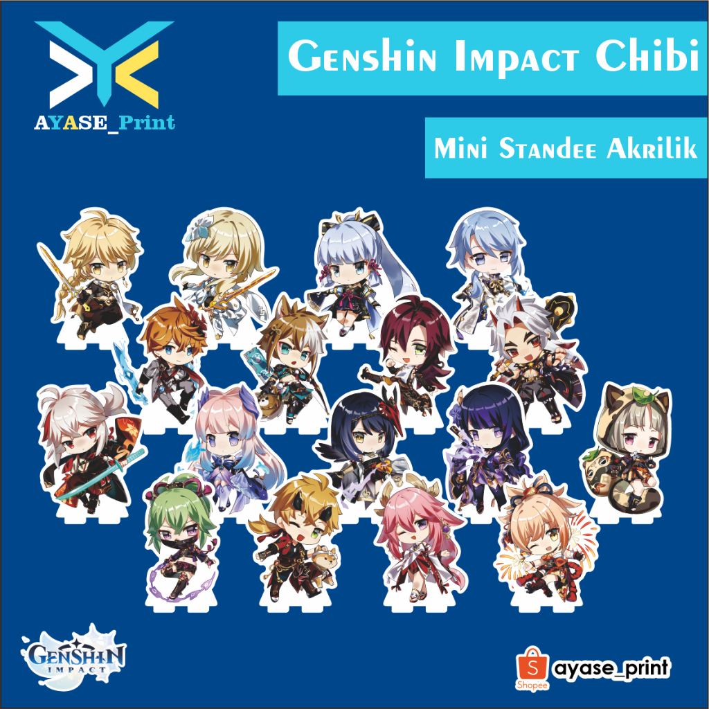 Jual Standee Akrilik Mini GENSHIN IMPACT CHIBI INAZUMA KARAKTER ...