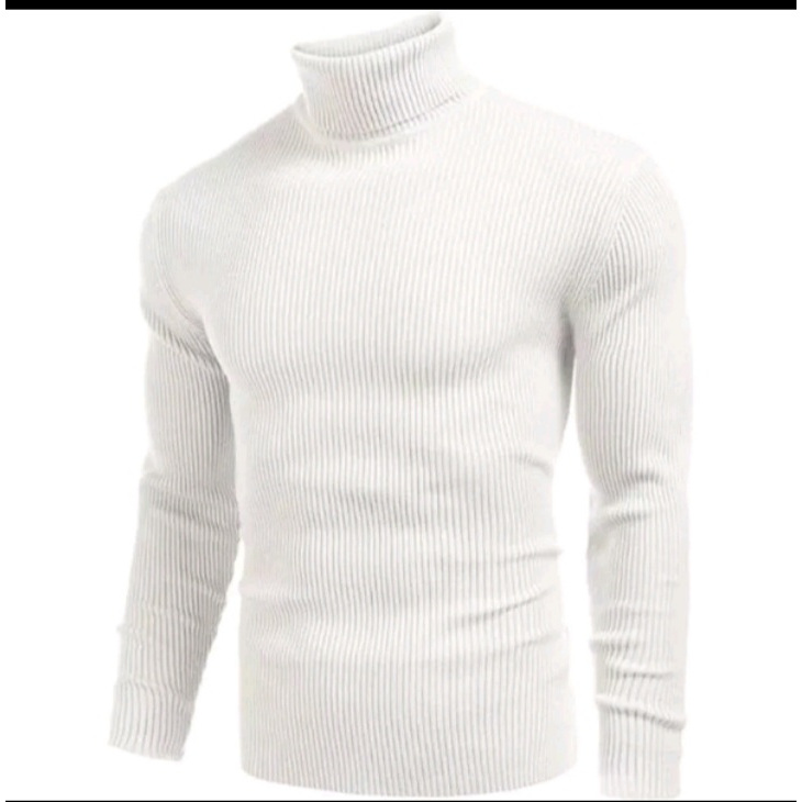 Jual SWEATER KERAH TINGGI PRIA DEWASA / TURTLE NECK PRIA JUMBO /TURTLE ...