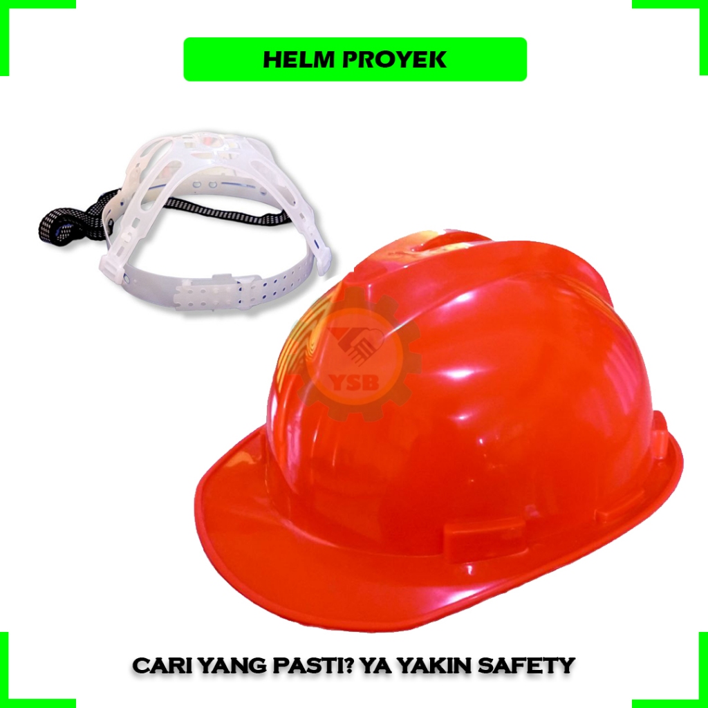 Jual Helm Proyek Safety Helmet Dalaman Inner Warna Merah Murah Biasa ...