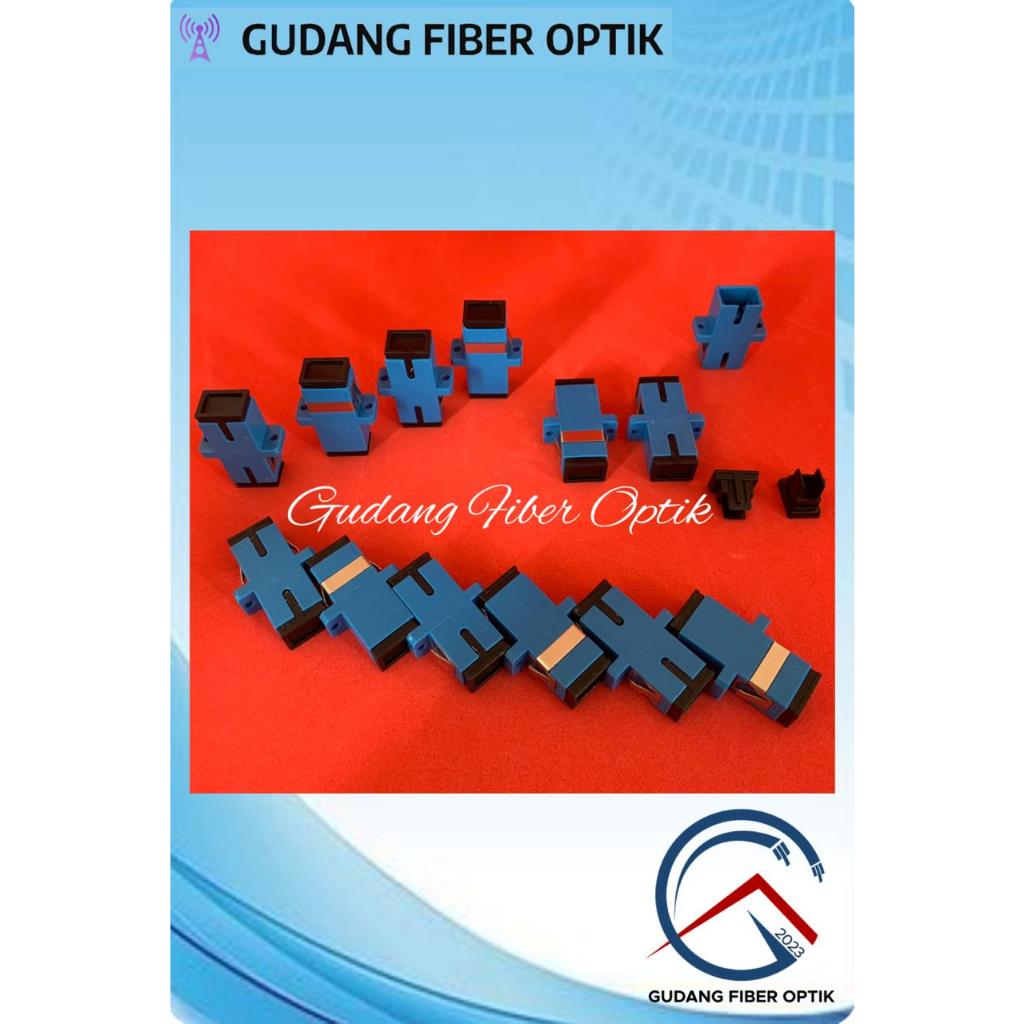 Jual Adaptor SC / Adapter SC UPC FO konektor fiber optik / Barel ...