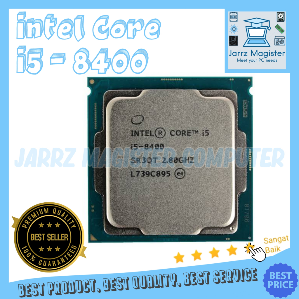 Jual Processor Intel core i5 8400 soket 1151 | Processor i5 Gen 8 LGA ...