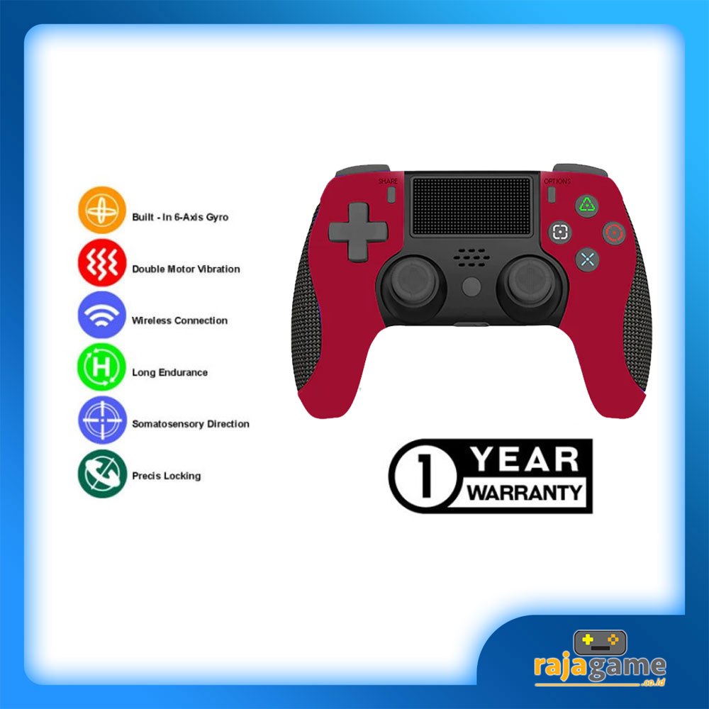 Jual Controller Wireless Lucky Fox (LF-0288) for PS4/PS5 - RED | Shopee ...