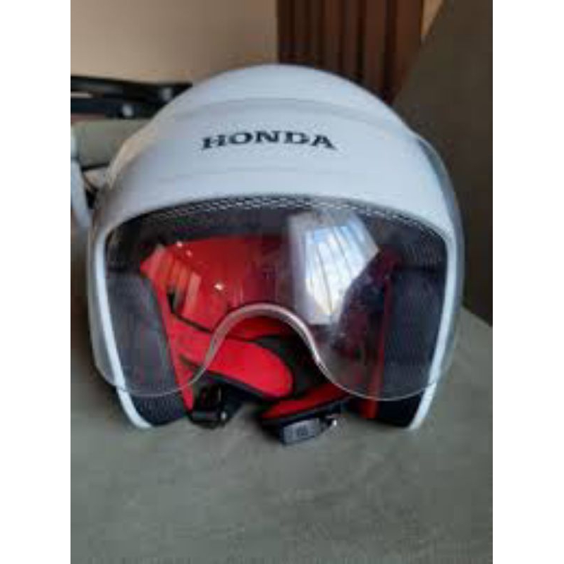 Jual Helm Scoopy Original Putih Standar | Shopee Indonesia