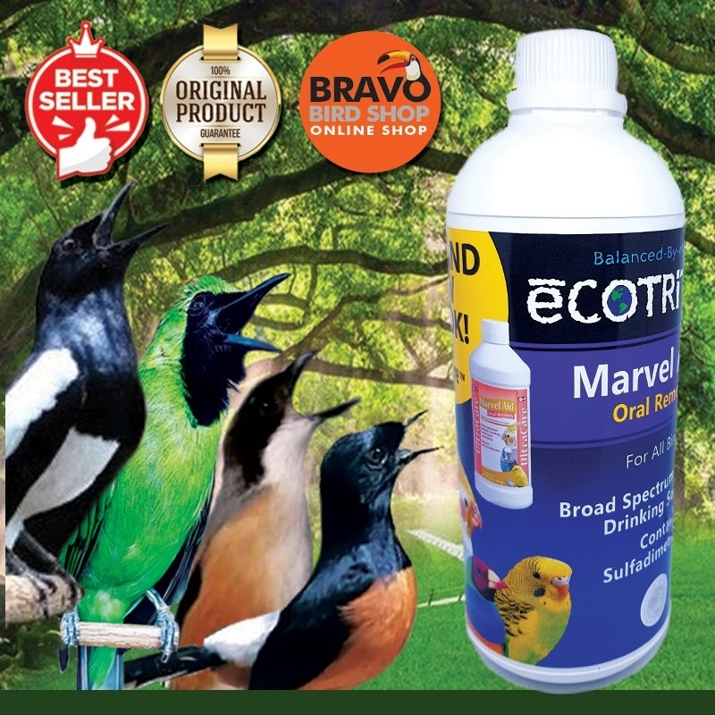 Jual Marvel Aid 946ml Antibiotics original from USA obat burung paling ...