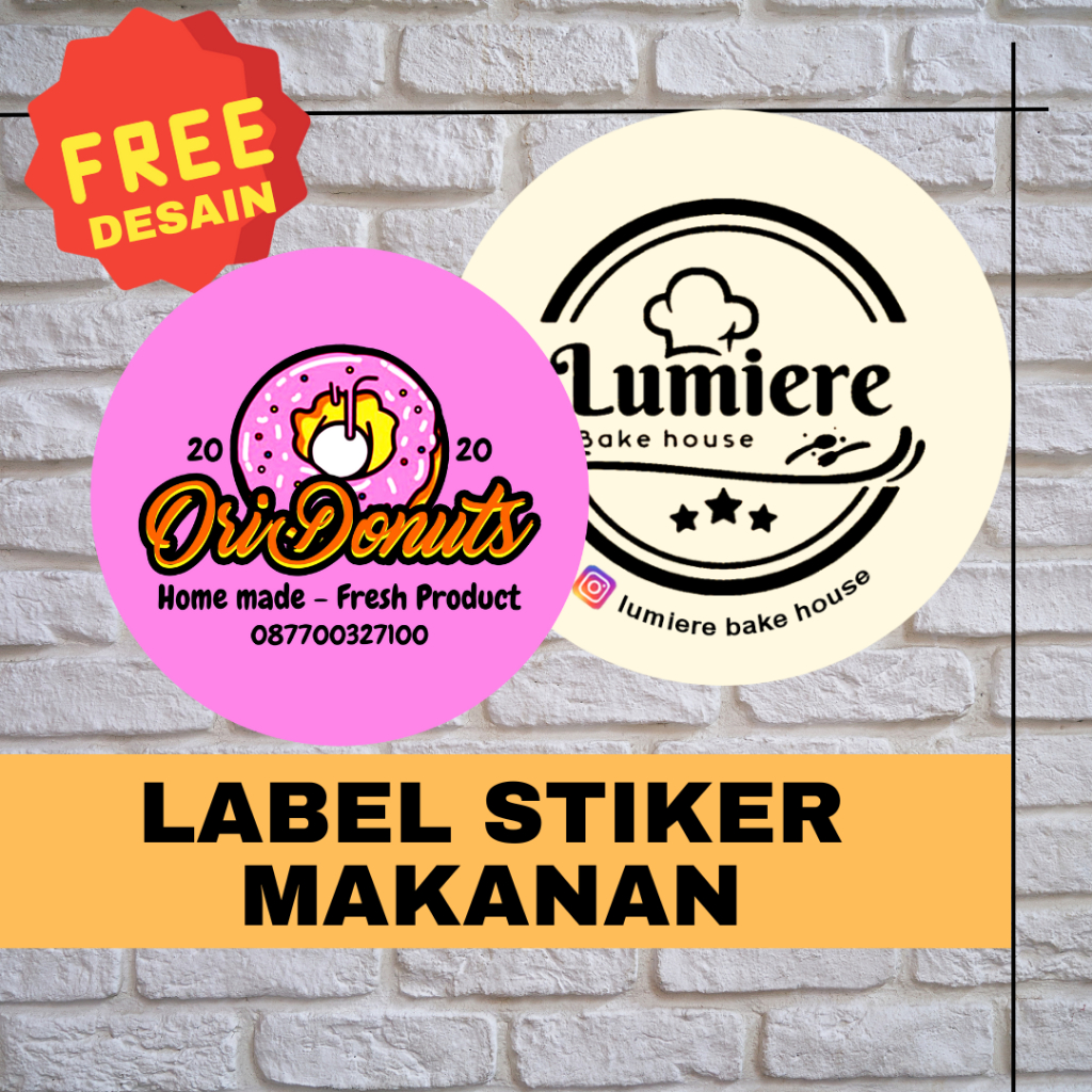 Jual Label Makanan / Label Stiker Makanan / Stiker Label Makanan ...