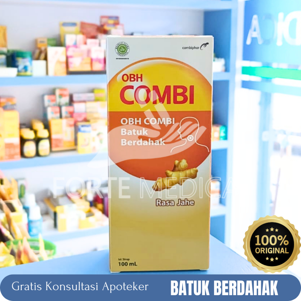 Jual OBH Combi Batuk Berdahak Jahe Sirup (100 ml) | Shopee Indonesia
