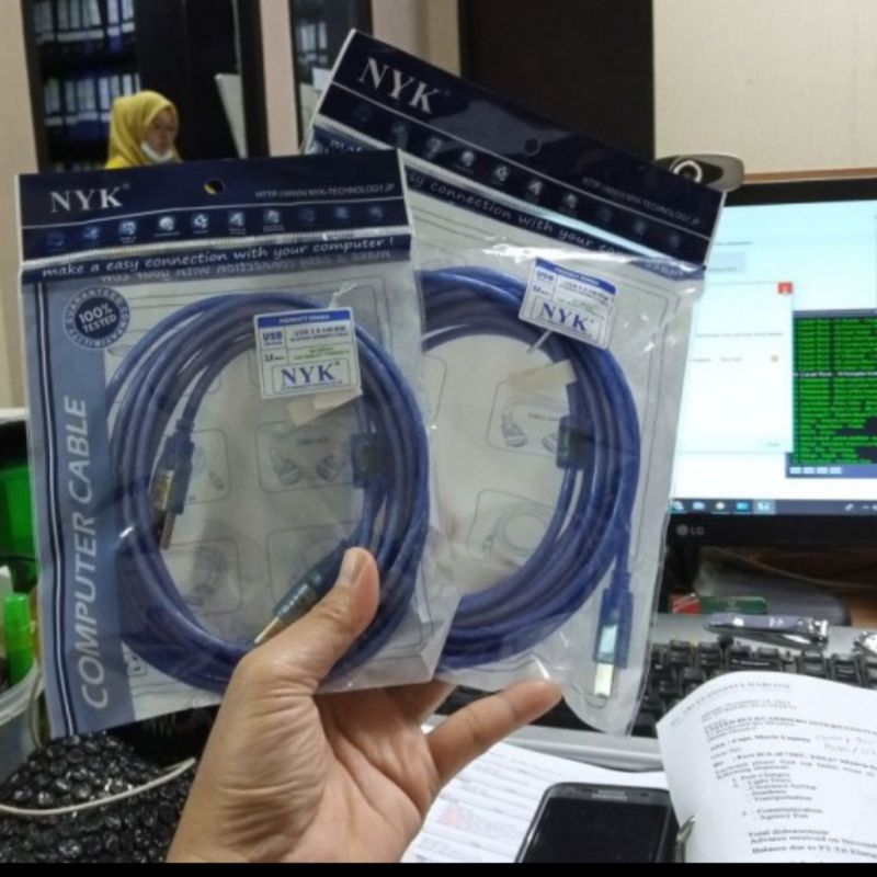 Jual KABEL USB DATA PRINTER 3M STANDART HIGH QUALITY HI-SPEED | Shopee ...