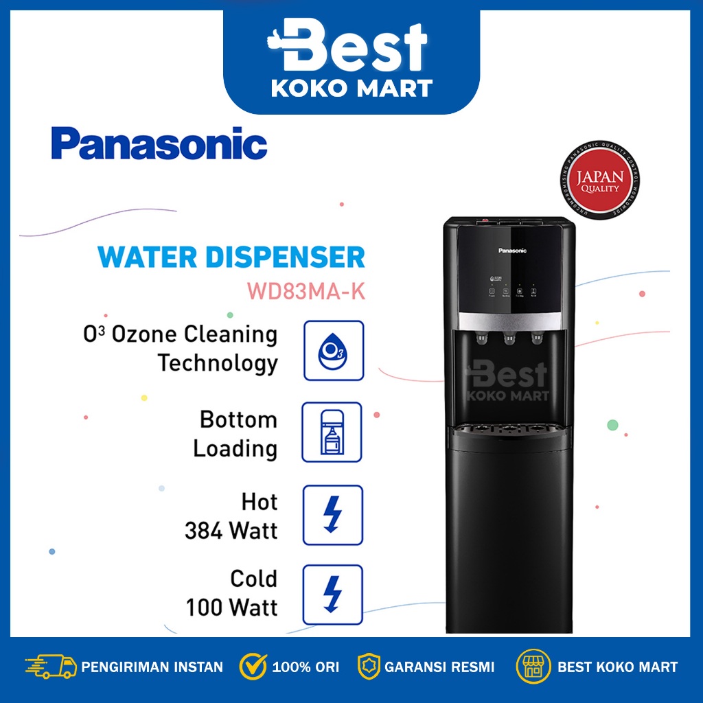 Jual Panasonic NY-WDB83MAK Water Dispenser Bottom Loading | Shopee ...