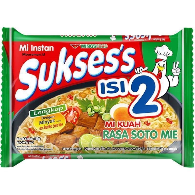 Jual Mi Instan Mie SUKSES ISI 2 Instant Mi Kuah Rasa SOTO MIE 111gr ...