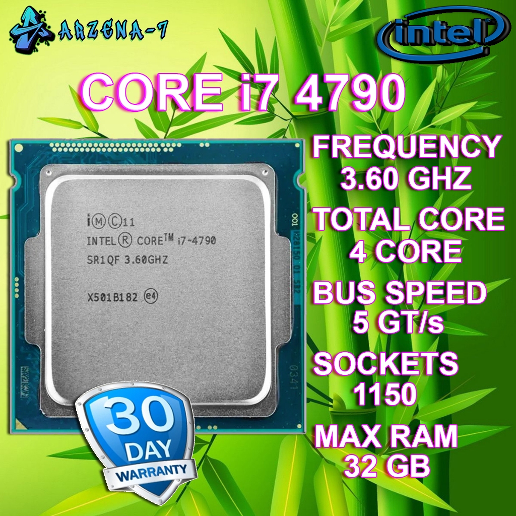 Jual Processor Intel Gen 4 Core i7 4790 3.6Ghz ( Socket 1150 ) | Shopee ...