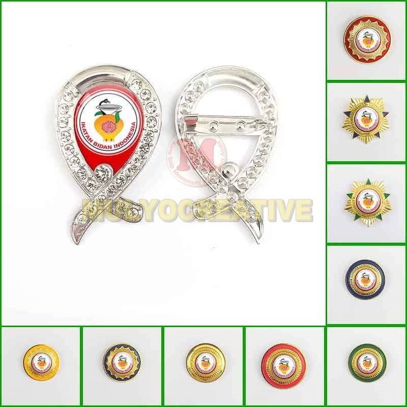 Jual Pin IBI Pin Bros Bendera Ikatan Bidan Indonesia Model Premium ...