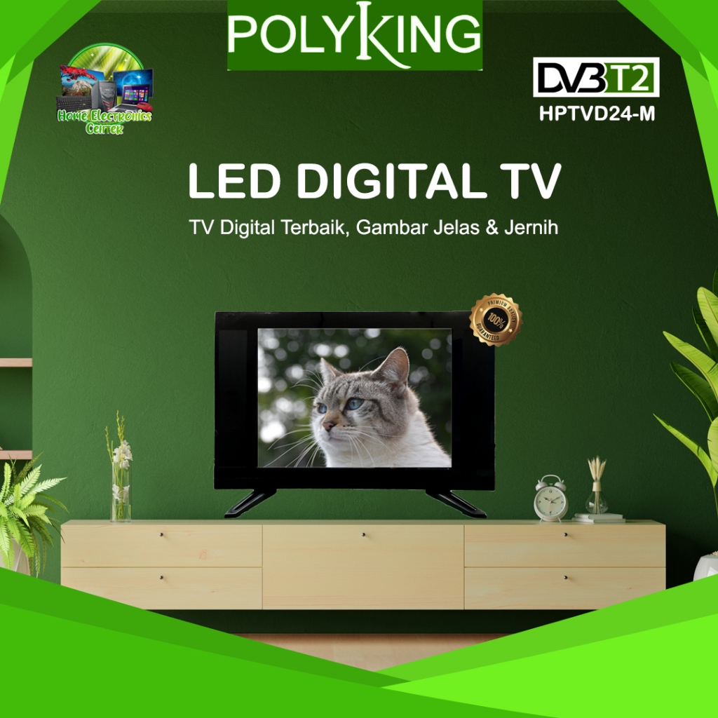 Jual TV Digital Polyking 20 Inch HPTVD24-A -Terbaru-Termurah-Tanpa STB ...