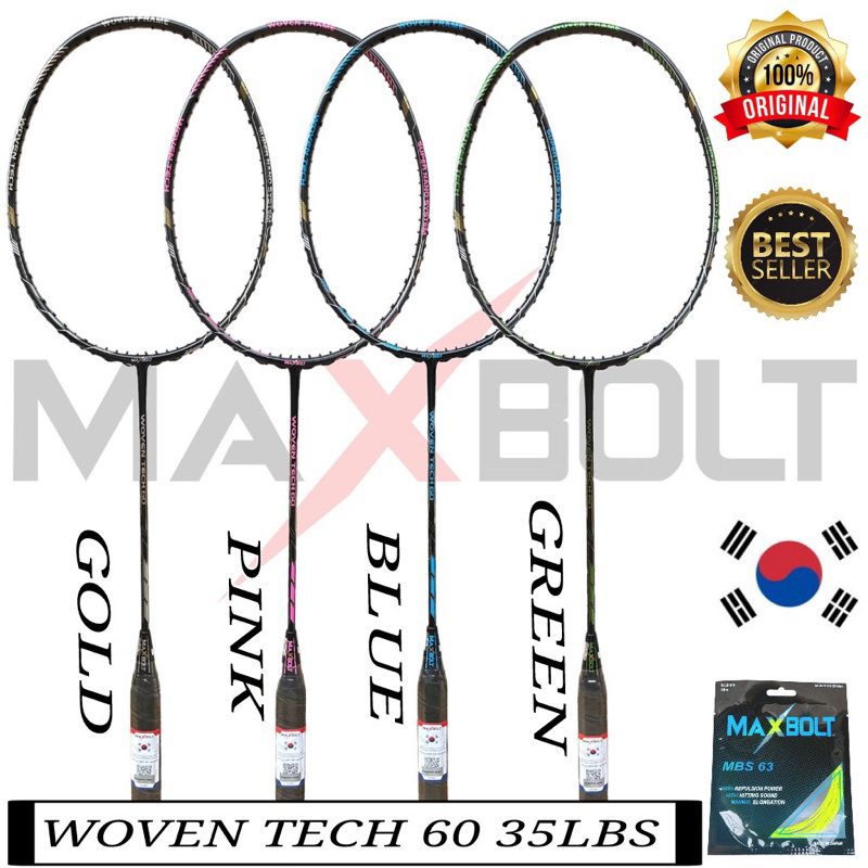Jual [ ORIGINAL ] Raket Badminton MAXBOLT Terlengkap Termurah WOVEN ...