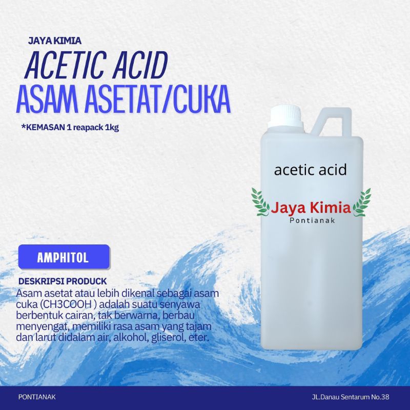 Jual Biang cuka Food Grade / Asam Asetat 1kg/Cuka dapur/Cuka glacial ...
