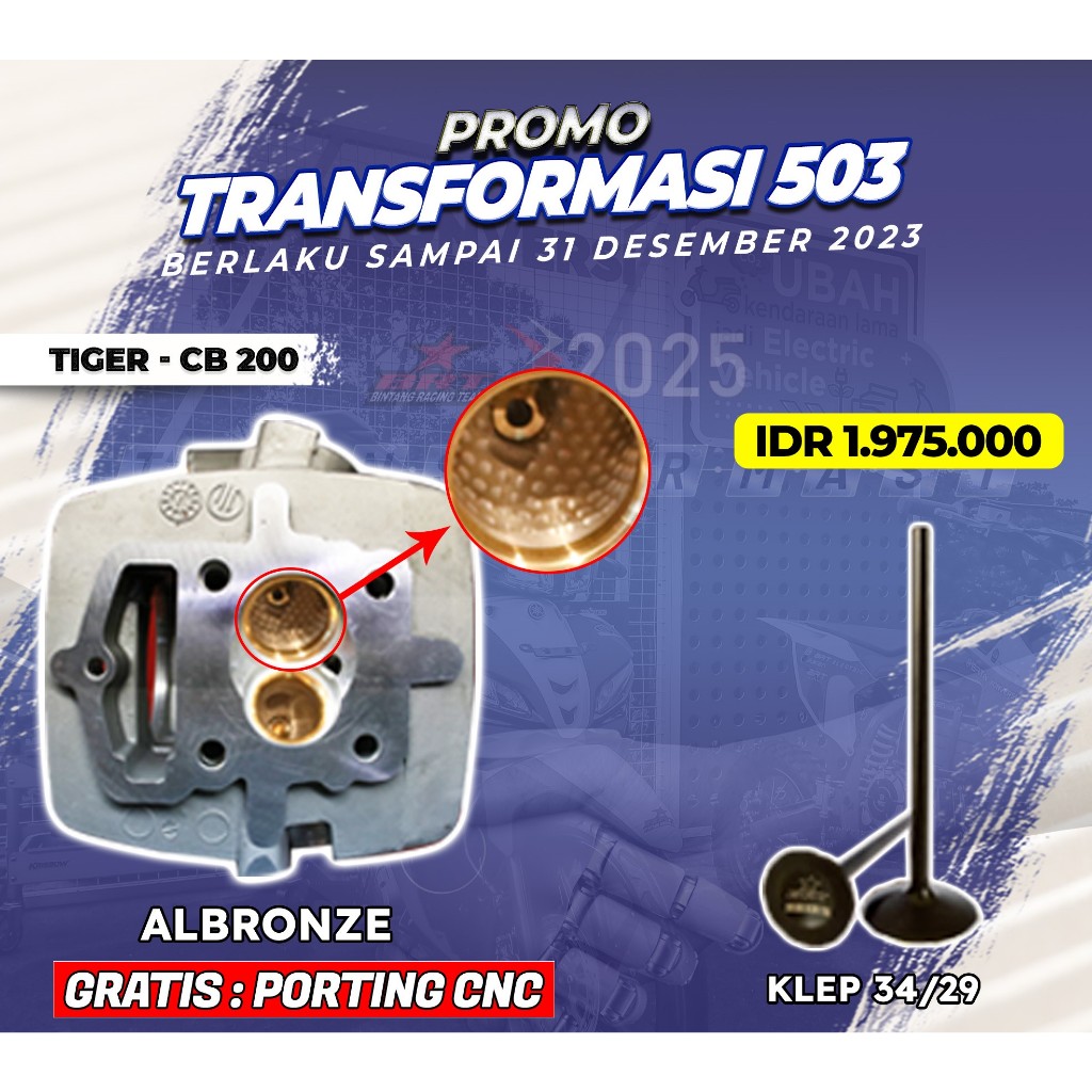 Jual PAKET HEAD TIGER-CB200 BRT | Shopee Indonesia