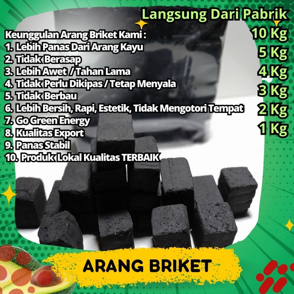 Jual Arang Briket 1Kg | Shopee Indonesia