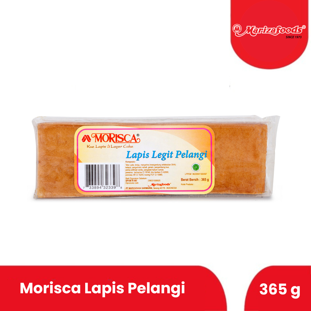 Jual KCN309 - Morisca Kue Lapis Pelangi 365gr (POLOS) | Shopee Indonesia