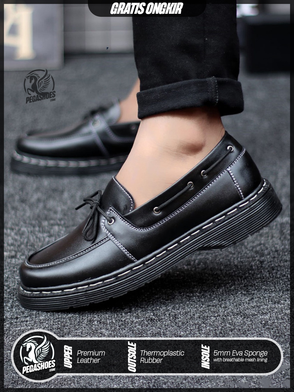 Jual PGS REVV - SEPATU DOCMART PRIA KASUAL - LOAFERS KULIT KERJA KANTOR ...