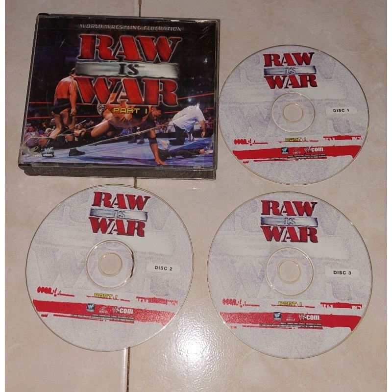 Jual vcd WWE WWF original RAW IS WAR PART 1 ( 3 Disc - versi Fatbox ...