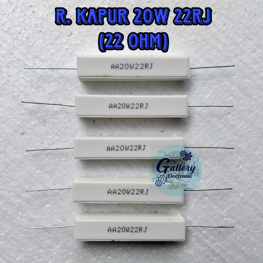 Jual Resistor Kapur 22 R 20W R Kapur 20 Watt | Shopee Indonesia