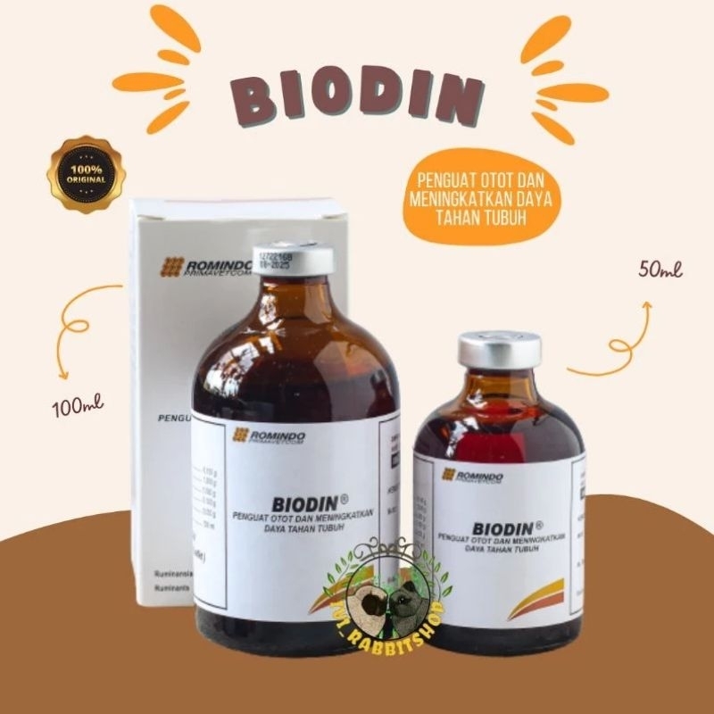 Jual BIODIN INJ 50 ml - Penguat Otot dan Daya Tahan Tubuh Hewan ...