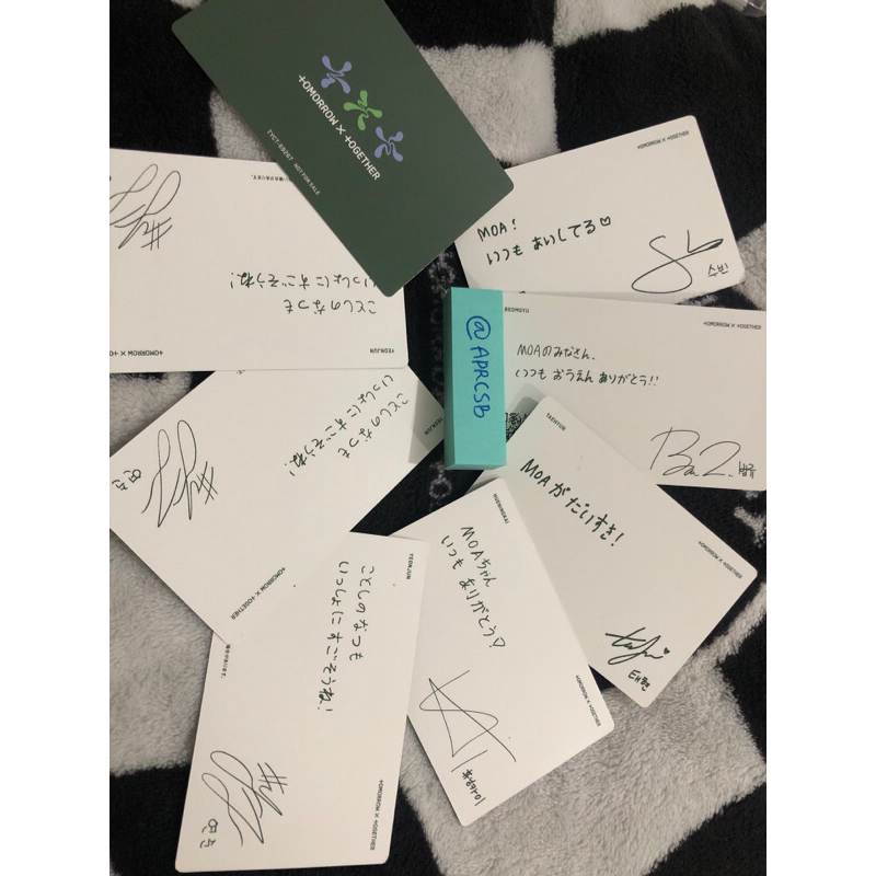 Jual PC MESSAGE QR SIGNATURE MEMBER TXT SOOBIN YEONJUN BEOMGYU TAEHYUN ...