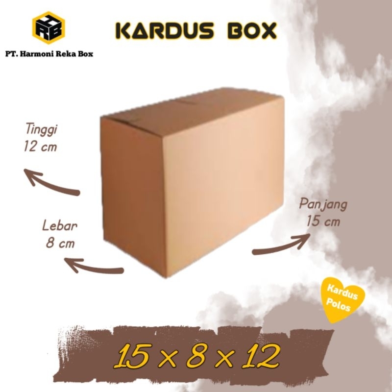 Jual Kardus/Box Packing Paket Kecil Polos Ukuran 15x8x12 cm | Shopee ...