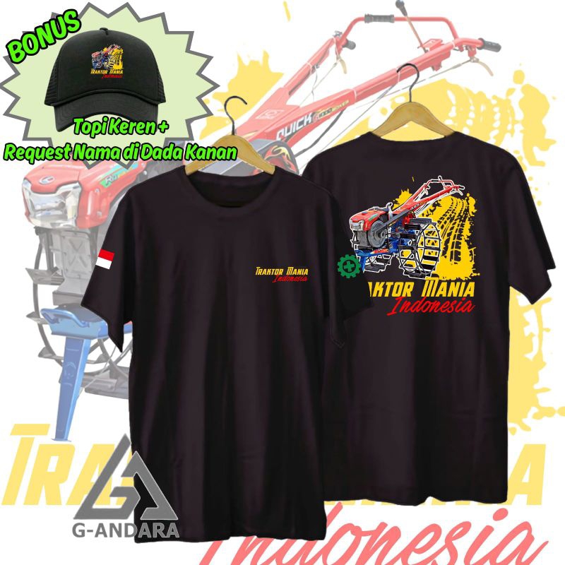 Jual KAOS OPERATOR TRAKTOR MANIA INDONESIA DESAIN TERBARU SABLON DEPAN ...