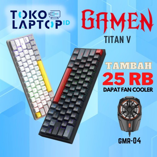 Jual Gamen Titan V / 5 Wired Gaming Keyboard 60% Mechanical Garansi ...