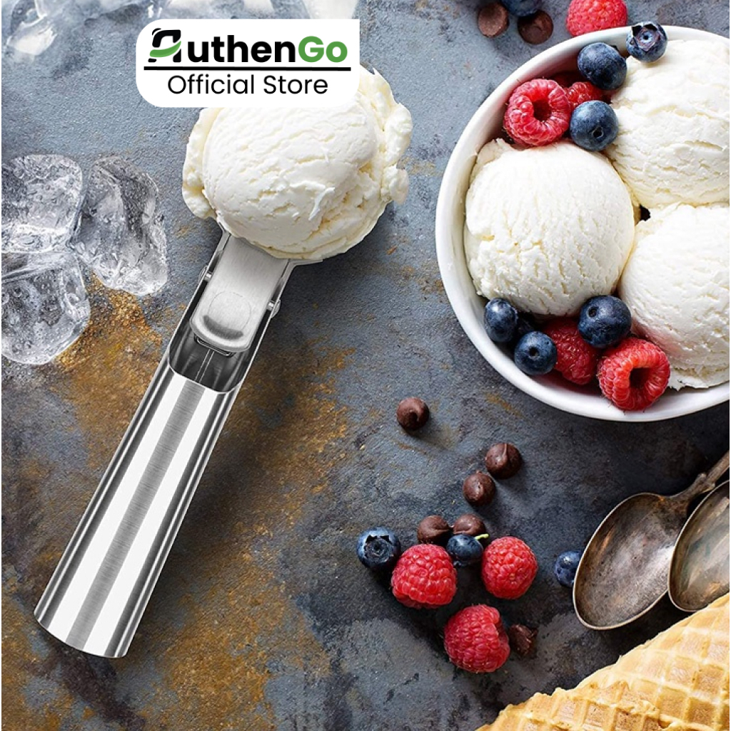 Jual Sendok Scoop Ice Cream Alat Skop Es Krim Bulat Stainless Steel ...