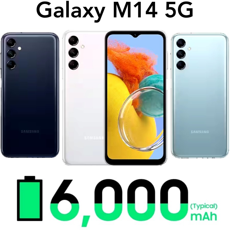 Jual Samsung Galaxy M14 5G 6/128 Garansi Resmi RAM 6GB 128GB | Shopee ...