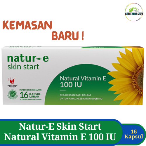 Jual Natur E Skin Start Natural Vitamin E 100 IU 16 Kapsul | Suplemen Vitamin E Untuk Kesehatan ...