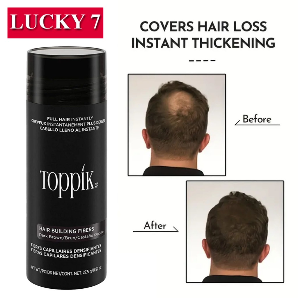 Jual TOPPIK Hair Fiber Original USA Serbuk Penebal Rambut Pria Menutupi ...