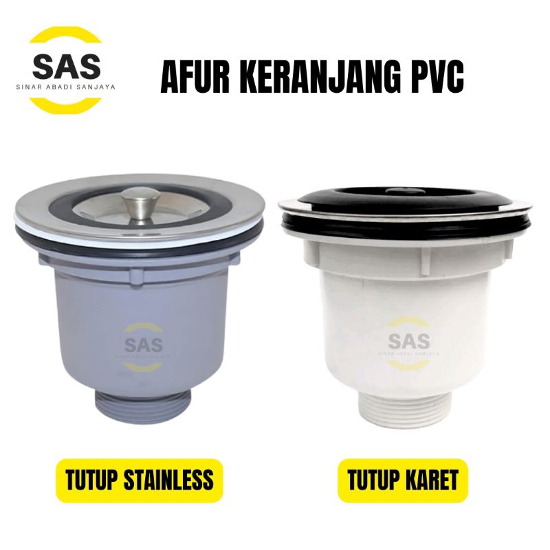 Jual [SAS] Afur Keranjang PVC Saringan Bak Cuci Piring Wastafel Sink ...
