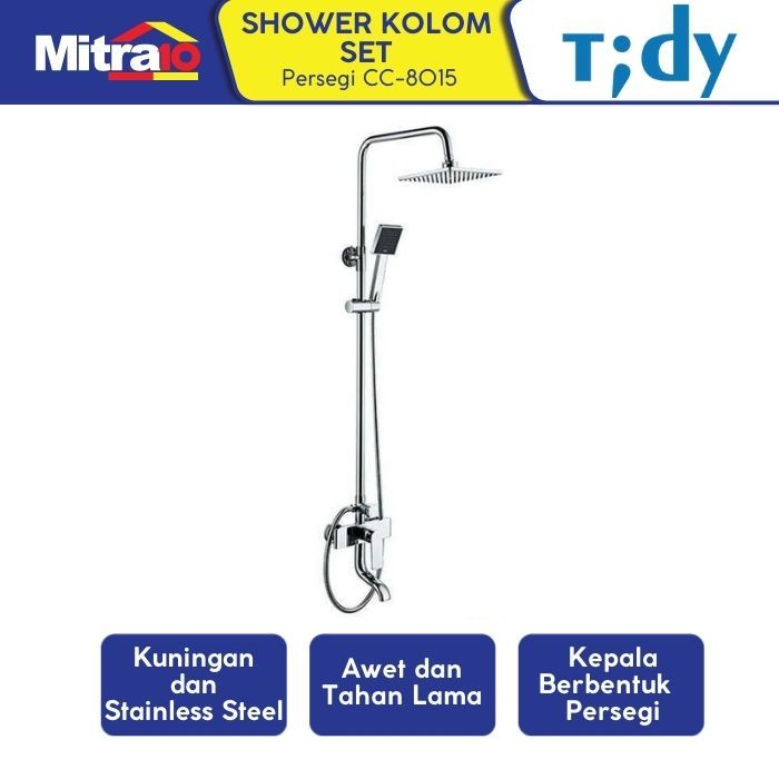 Jual Tidy Shower Tiang Kolom Persegi CC-8015 (Set) | Shopee Indonesia