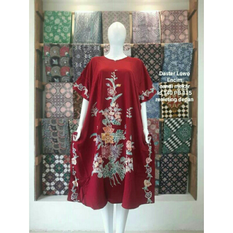 Jual Daster Lowo Encim Batik Cap Kombinasi Batik Tulis Premium | Shopee ...