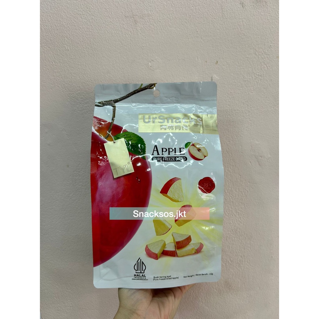 Jual TYL URSNACKS Freeze Dried Pure Apple / Durian Duren Vacuum / Peach ...
