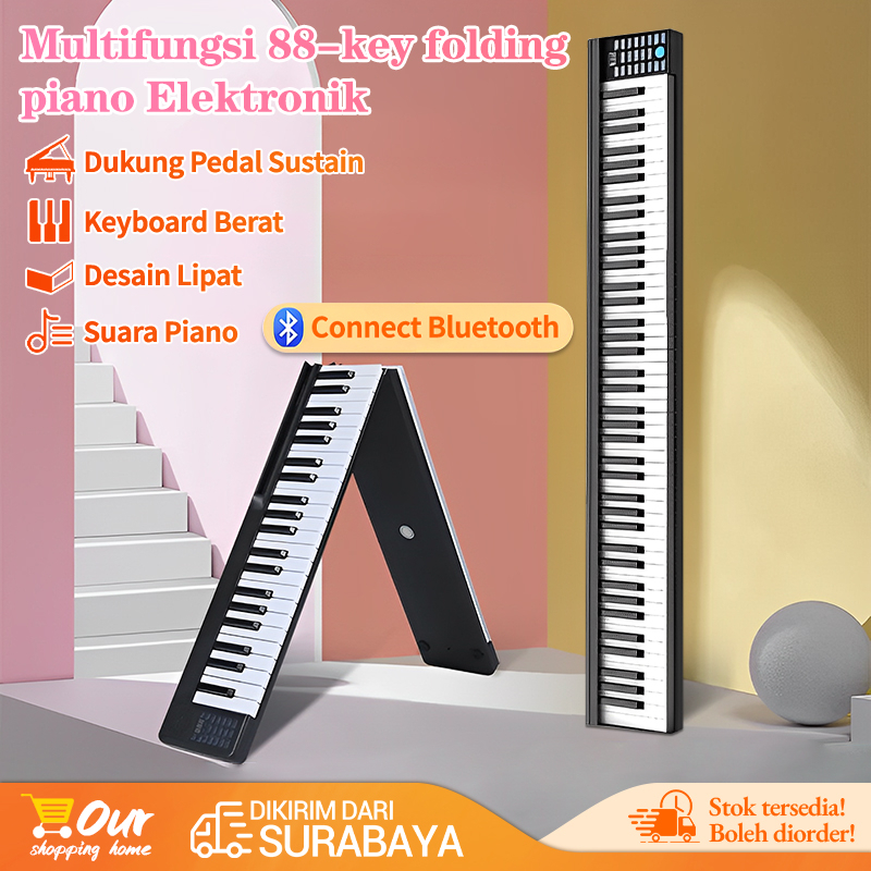 Jual Multifungsi 88-key folding piano Elektronik / Keyboard Untuk ...
